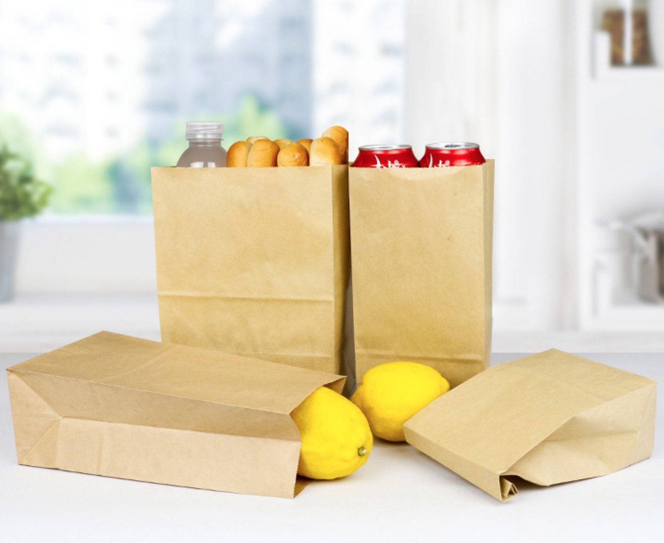 Food Safe Paper Takeaway Bags, Takeaway Bag For Bakery/pastry/coffee ...